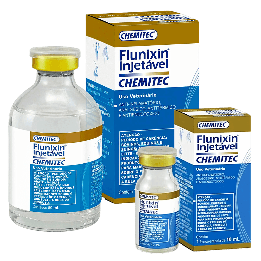 FLUNIXIN ANTI-INFLAMATORIO INJETAVEL CHEMITEC - Agroveterinaria